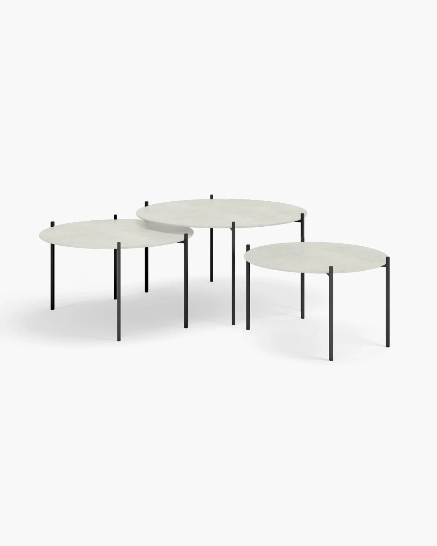 Tables basses Leo – Personnalisées – Structure noire | by Crea